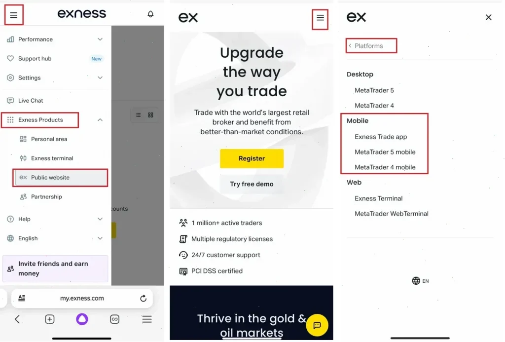 Exness iOS Download App for iPhone & iPad